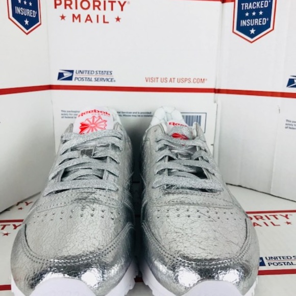 Reebok | Shoes | Womens Reebok Silver Metallic Shoes Bs515 | Poshmark